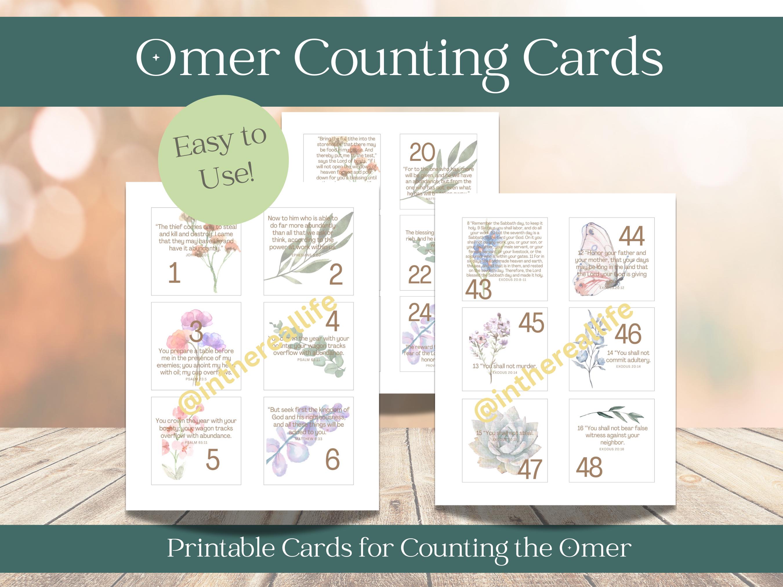 Omer Counting Tool | Shavuot Biblical Feast | Biblical Feasts for ...
