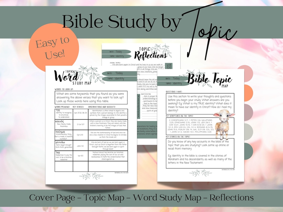 Study the Bible by Topic | Bible Study by Topics | Biblical Topics for ...