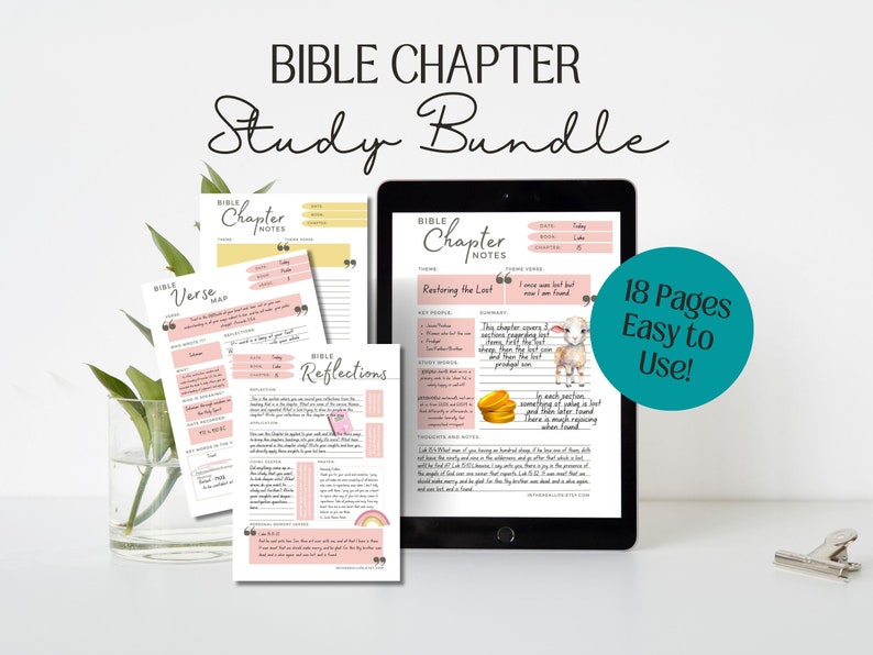 Bible Chapter Summary Template | Bible Study Tool | Bible Summary ...