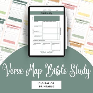 Verse Map Bible Study Tool | Mapping Bible Verses | Verse Mapping | How ...