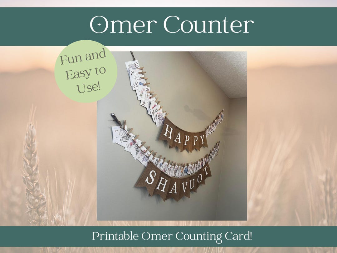 Omer Counting Tool | Shavuot Biblical Feast | Biblical Feasts for ...