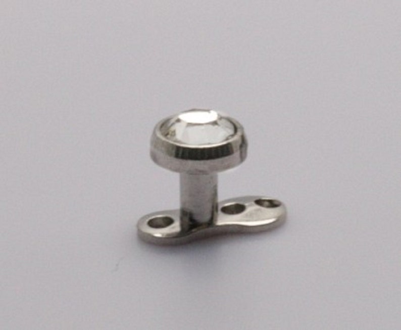 3X Full Dermal Anchor Tops & Bases Microdermal Steel Body Dermal Body ...