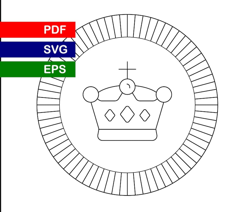 Checkers Pieces Vector Template for Laser Engraving, CNC and Cricut ...