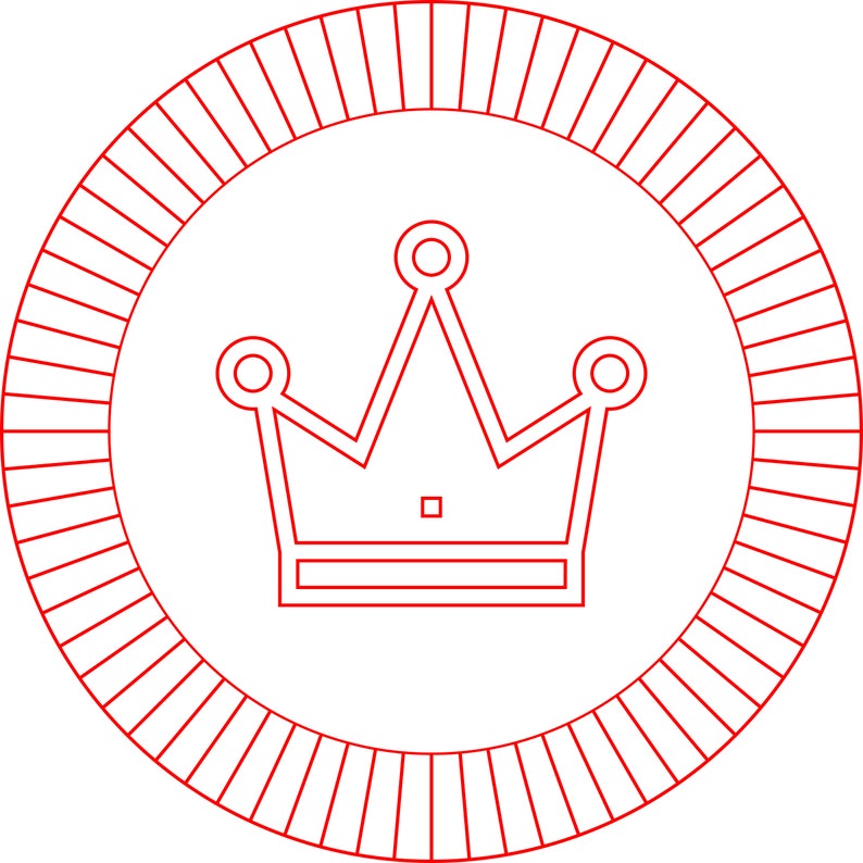 Checkers Pieces Vector Template for Laser Engraving, CNC and Cricut ...