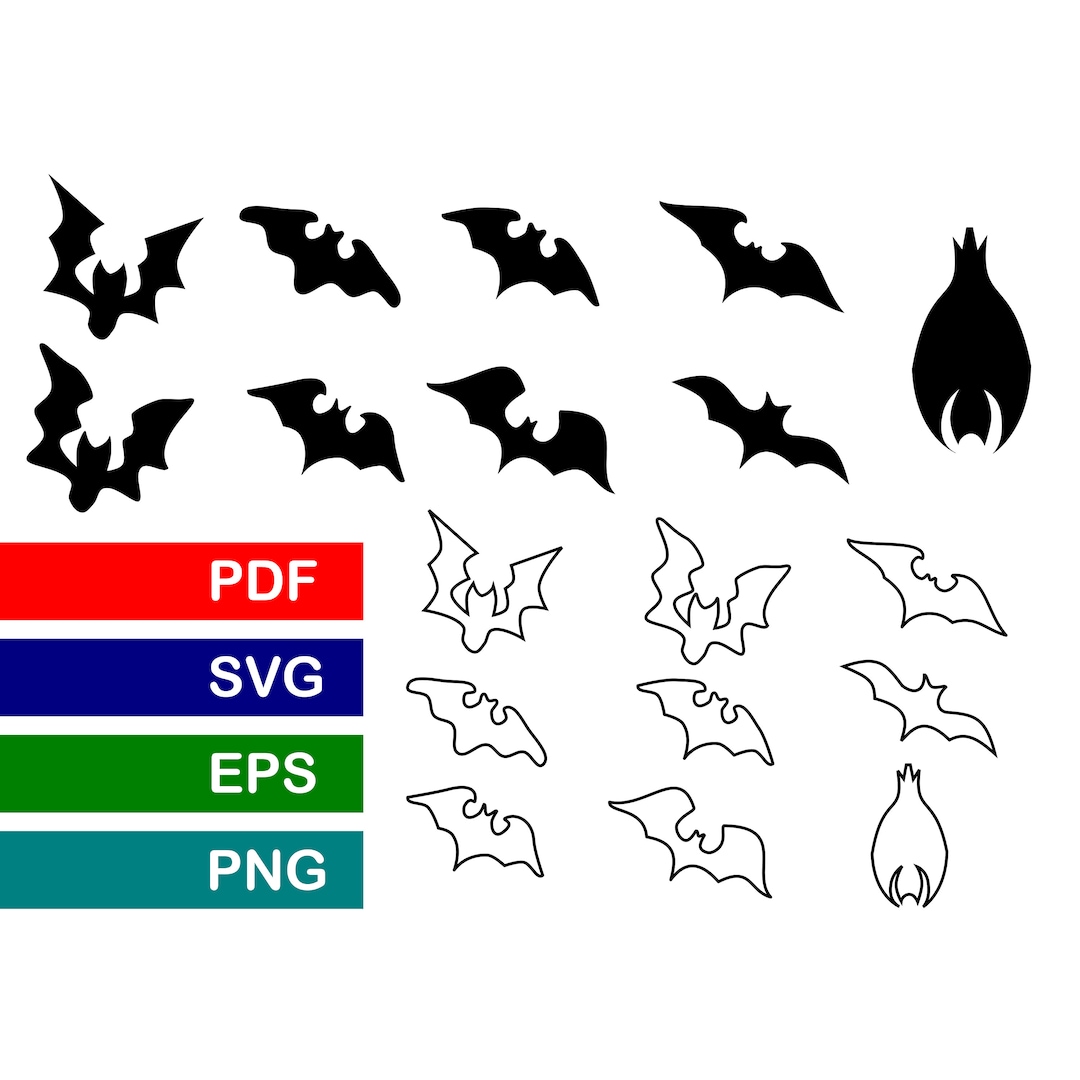 Spooky Halloween Bat Collection - Vol. 1 - Etsy