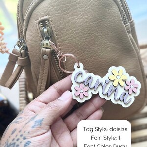 Custom Kids Name Backpack Tag for School Bag Personalized Childs Bag ...