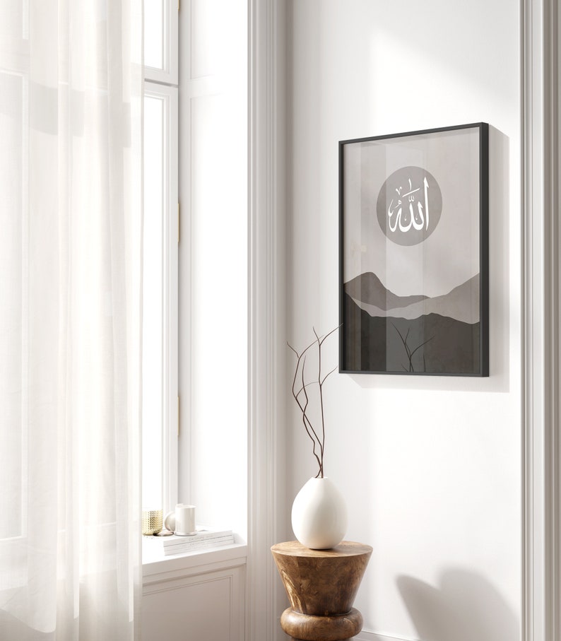 Premium Islamic Wall Art, Boho Wall Decor, Set of 3 Boho Landscape Wall ...