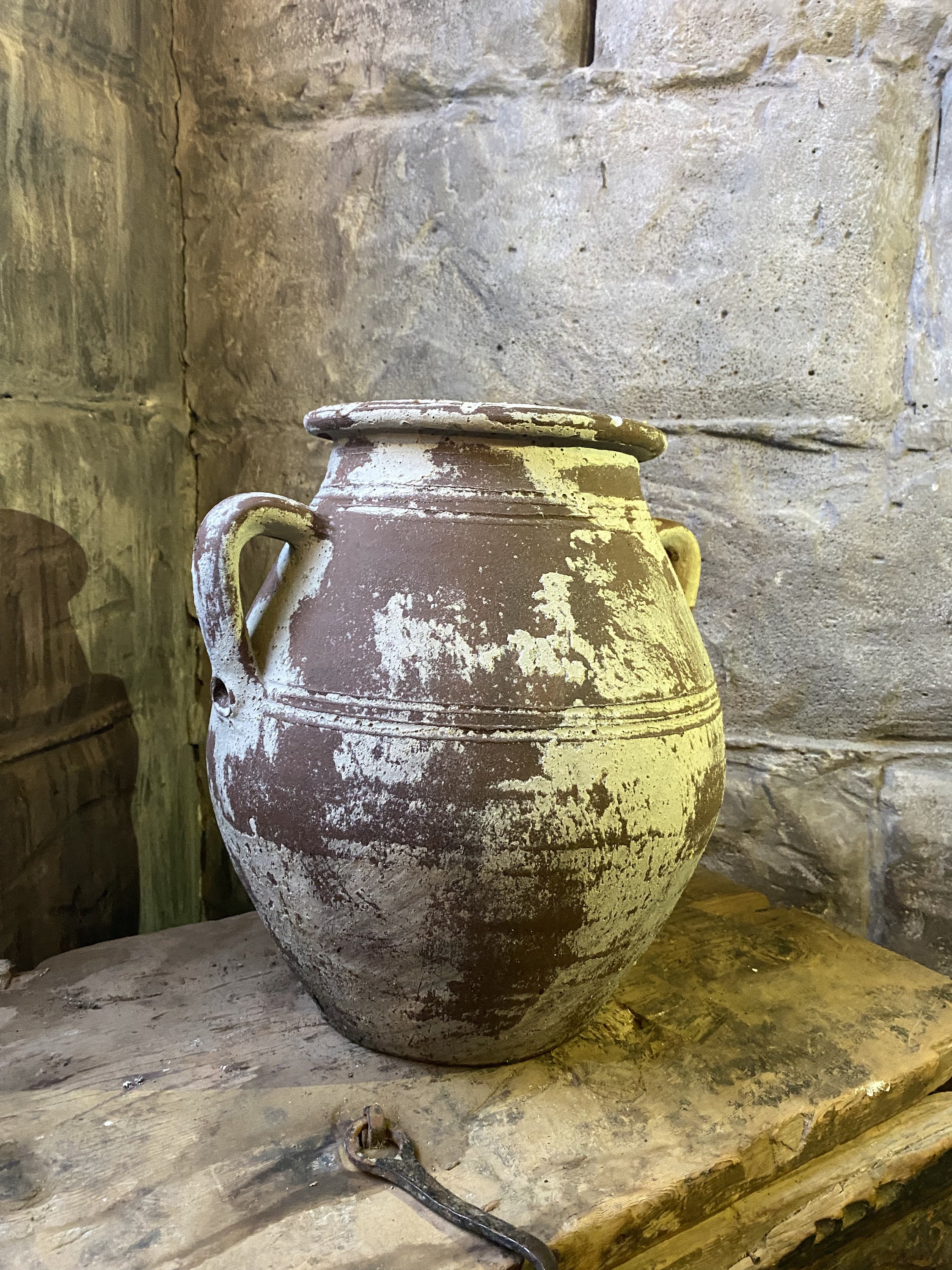 White Ancient Handmade Pottery,handmade White Vintage Vase,decorative ...