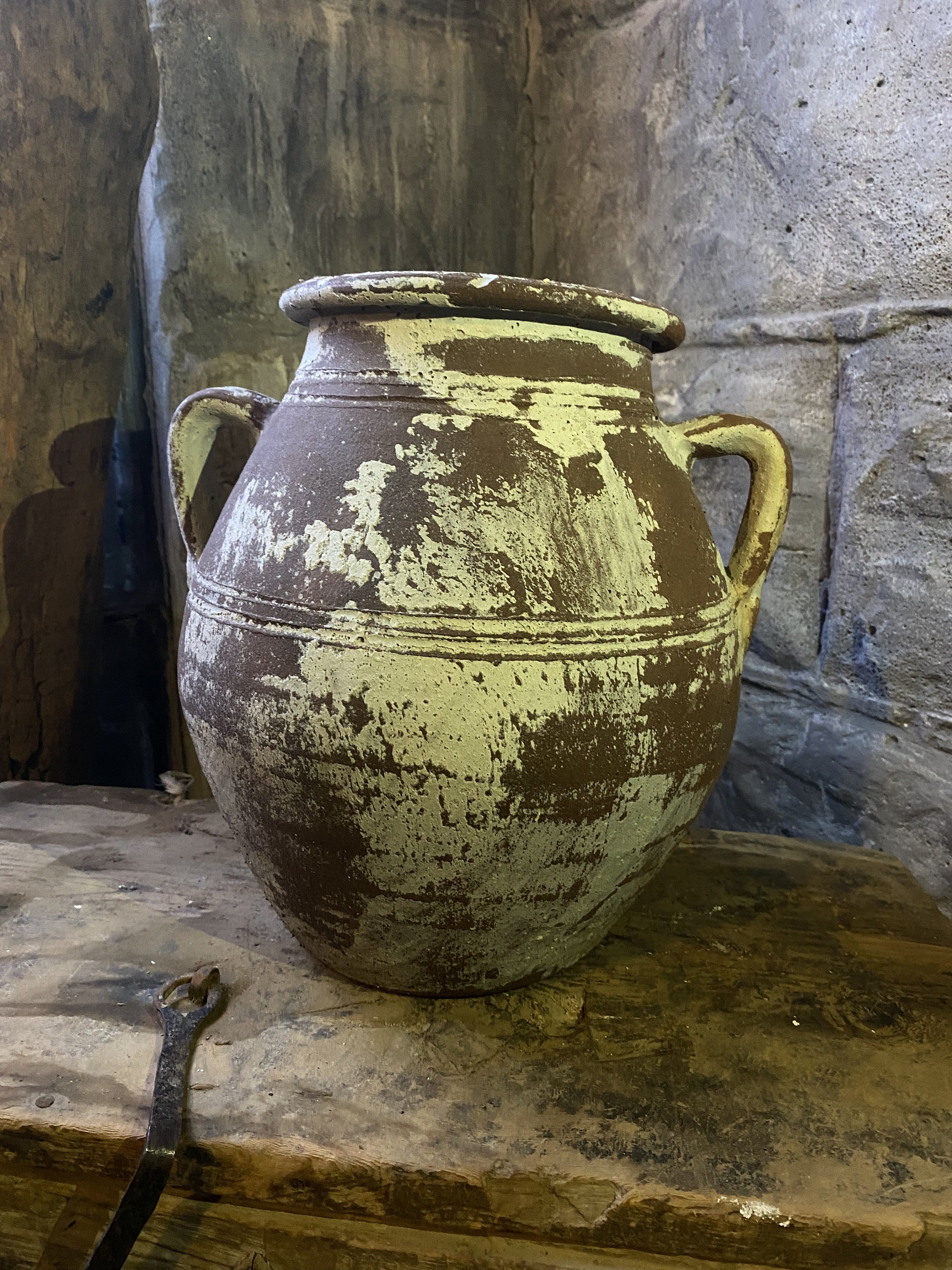 White Ancient Handmade Pottery,handmade White Vintage Vase,decorative ...