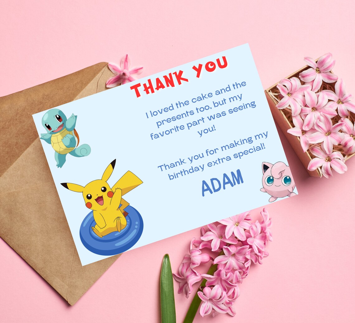 Pokemon Pool Party Birthday Invitation Pikachu Birthday - Etsy