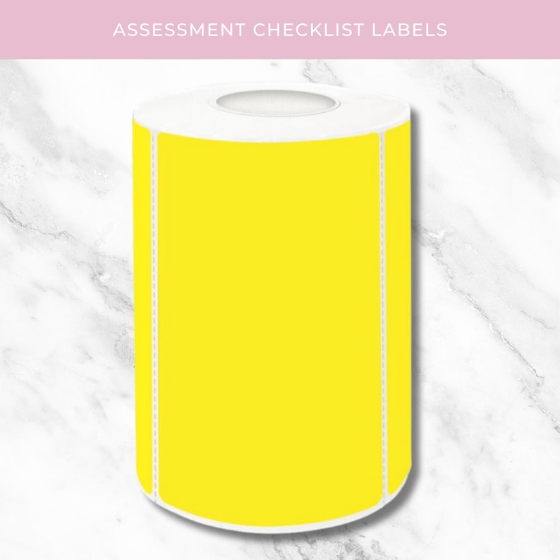 School Psychologist Assessment Checklist Labels Removable - Etsy