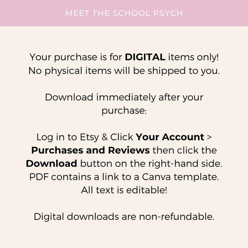 Meet the School Psychologist Customizable Flyer | FULLY Editable in ...