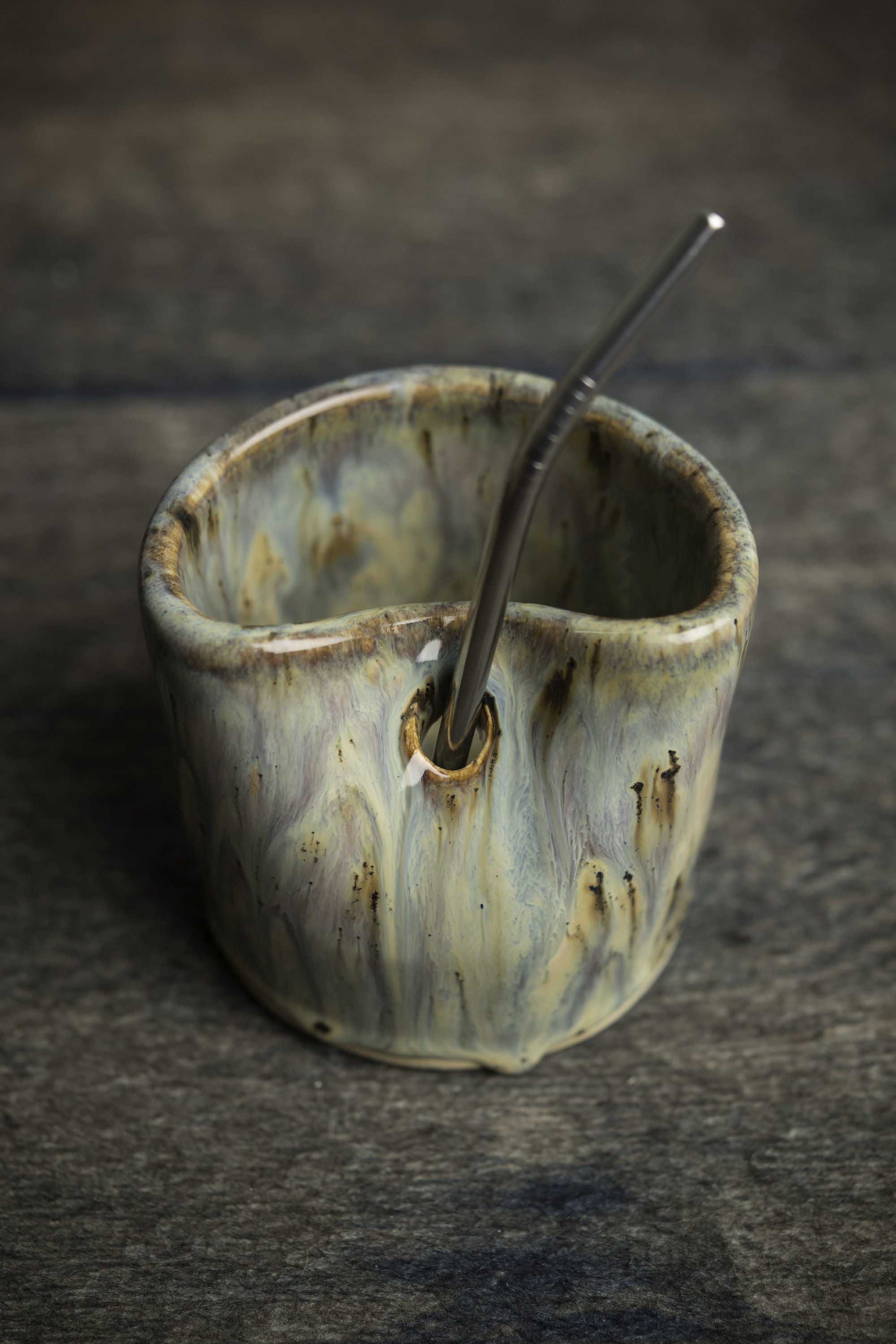 Handmade Ceramic Capri Cup With Straw - Etsy