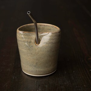 Handmade Ceramic Capri Cup With Straw - Etsy