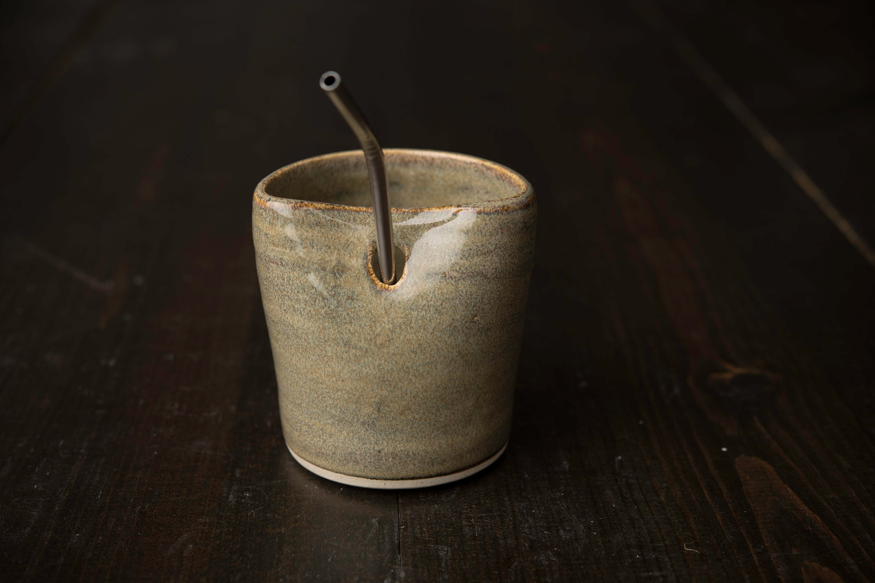 Handmade Ceramic Capri Cup With Straw - Etsy