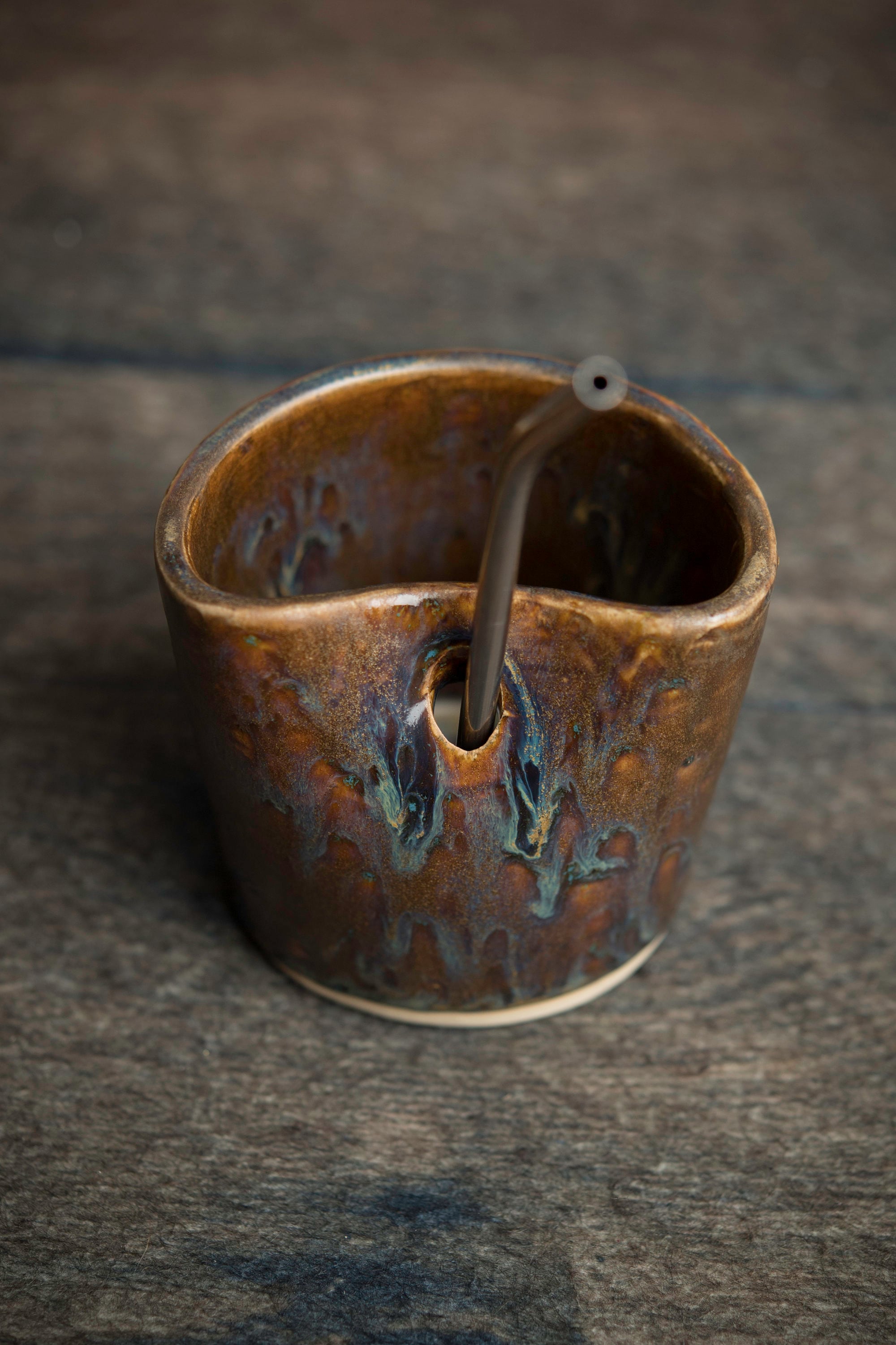 Handmade Ceramic Capri Cup With Straw - Etsy