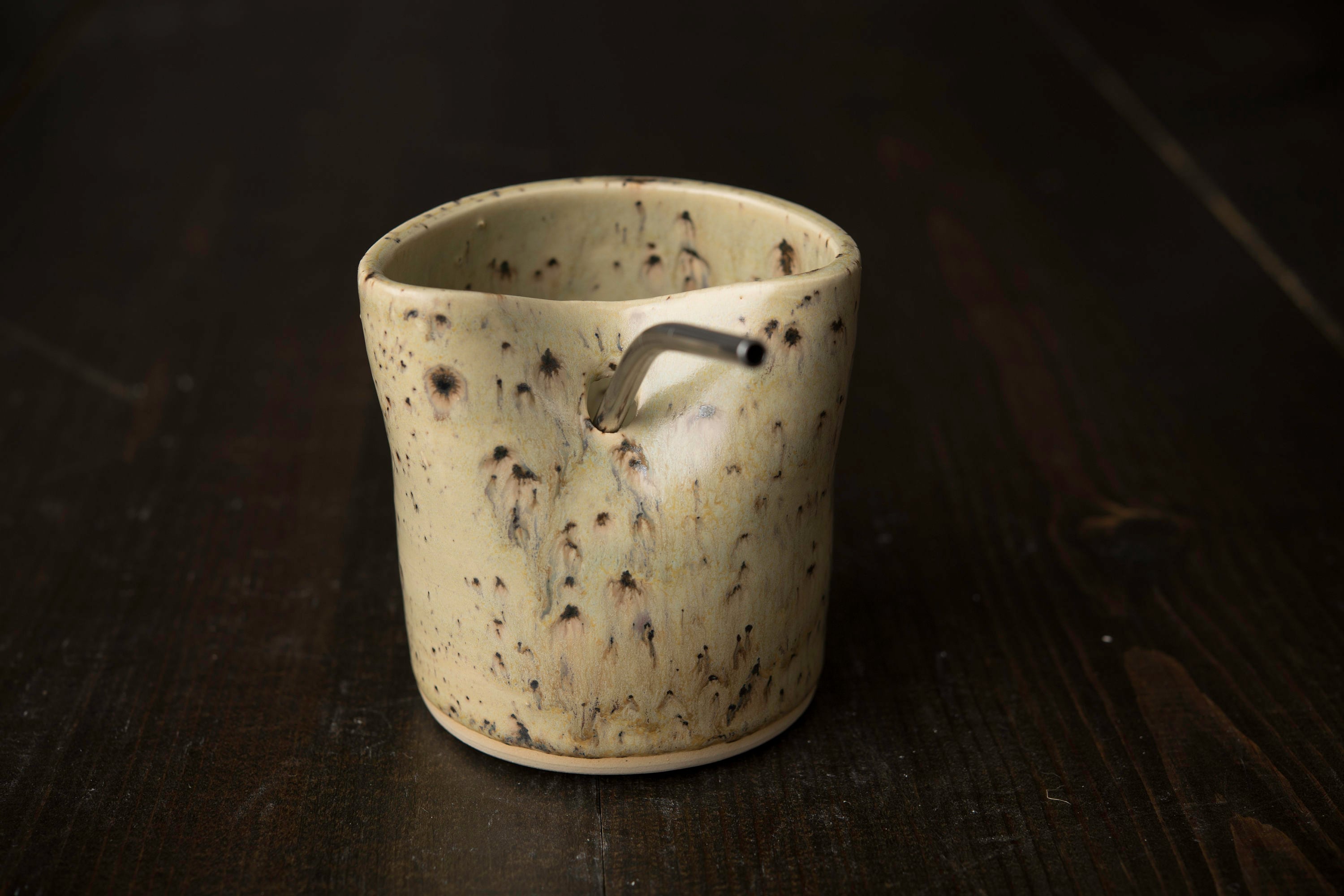 Handmade Ceramic Capri Cup With Straw - Etsy