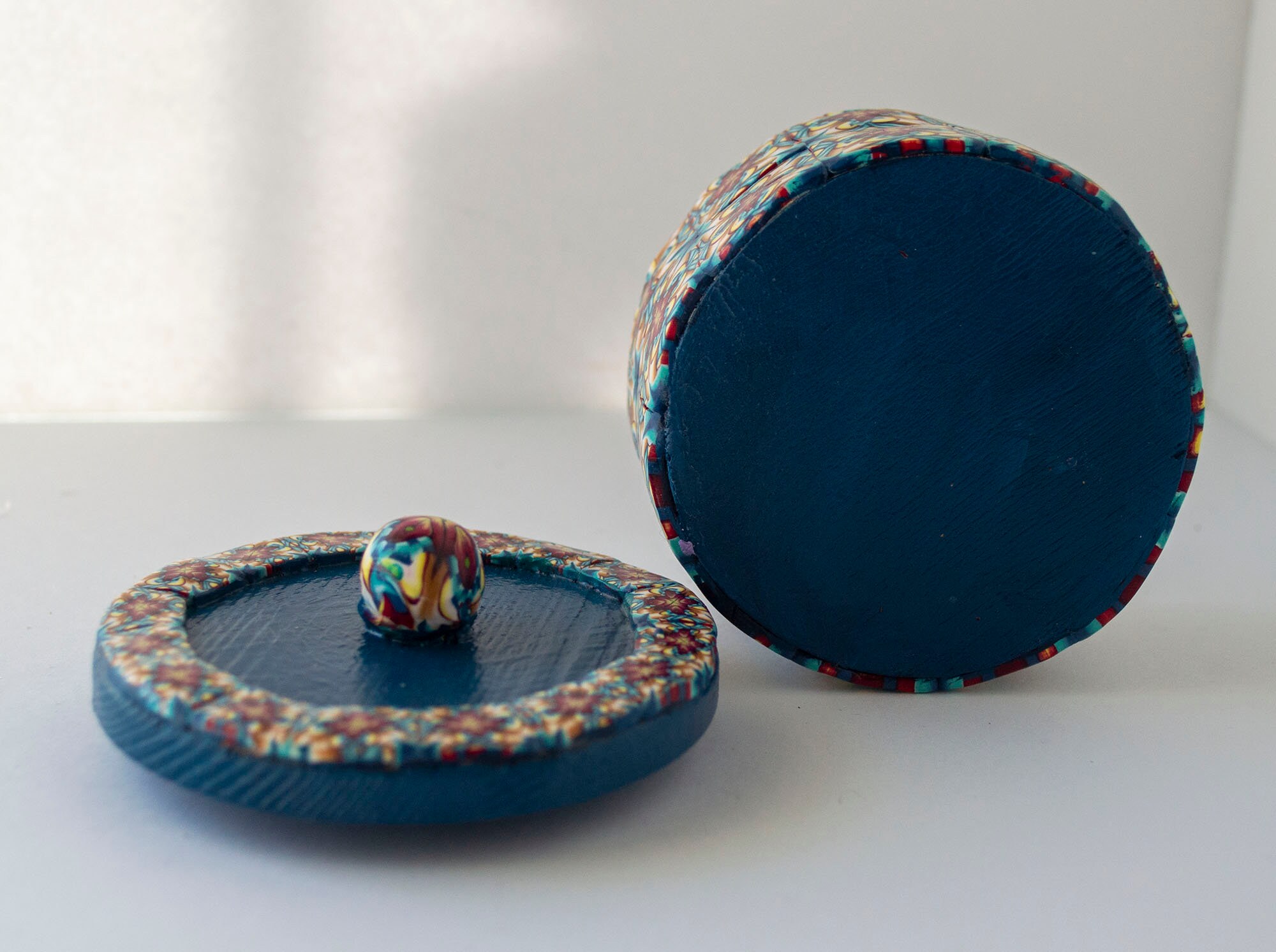 Decorative Keepsake Round Wooden Box With Lid, Unique Gift - Etsy