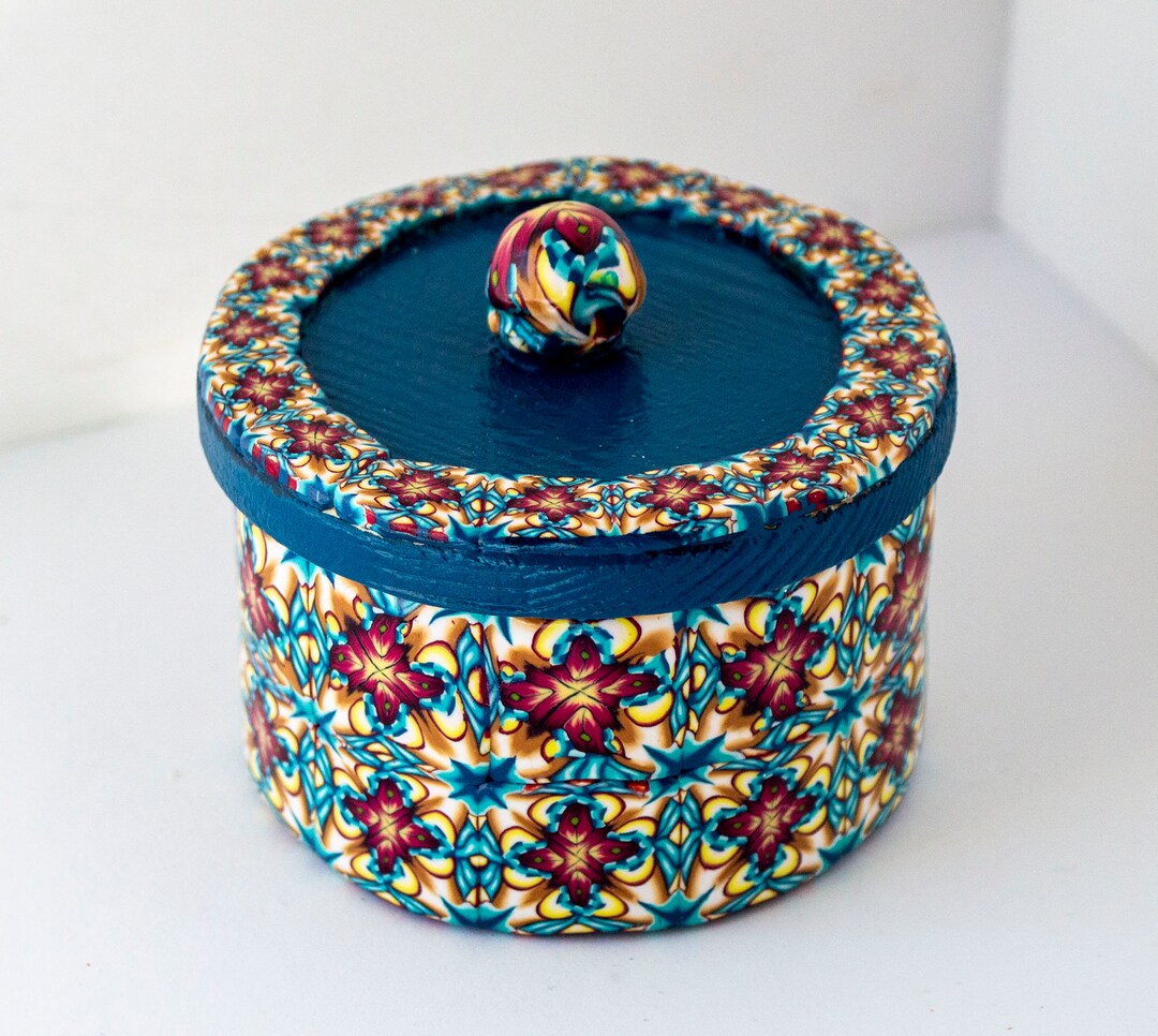Decorative Keepsake Round Wooden Box With Lid, Unique Gift - Etsy