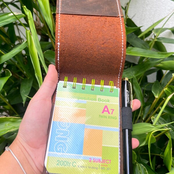Leather Notepad - Etsy
