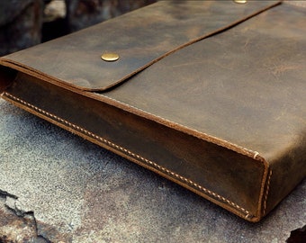 Leather Portfolio Document Organizer A4 Document Holder Paper Document ...