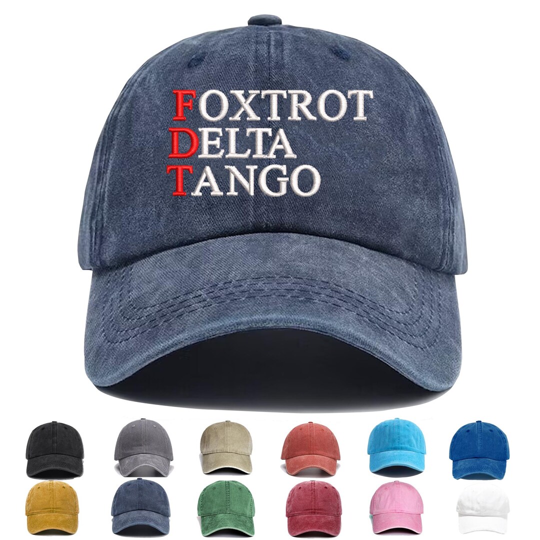 Foxtrot Delta Tango Embroidered Hat - Etsy