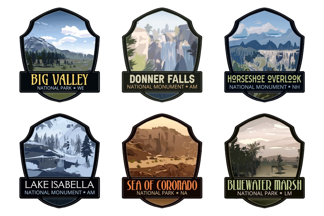 RDR2 National Park Sticker individual OR Set Vinyl, 2 Height - Etsy UK