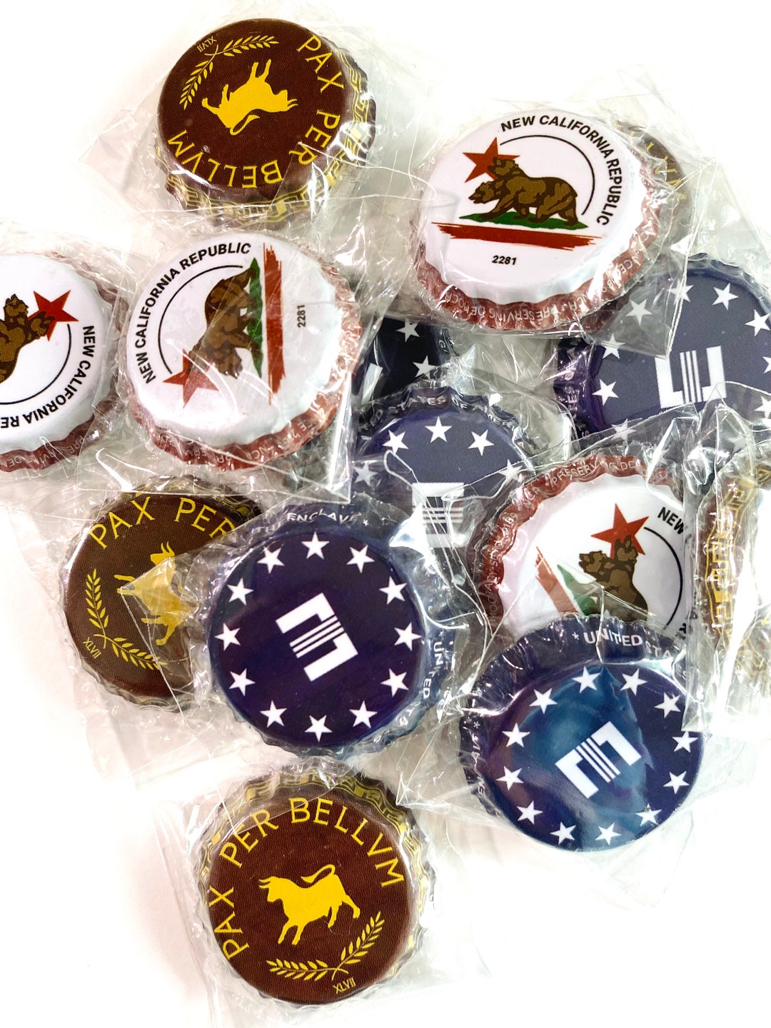 FALLOUT Faction Bottlecap Pin (individual OR Set) - Etsy