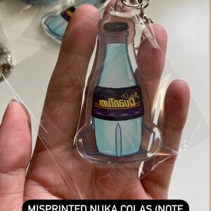 FALLOUT Nuka-cola/sunset Sarsaparilla Keychain - Double Sided, Epoxy ...