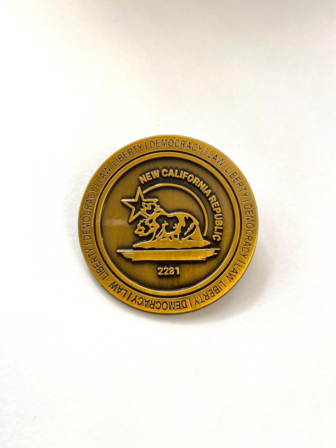 FALLOUT NCR Antique-style Enamel Pin - Die Struck, 1.5" - Etsy