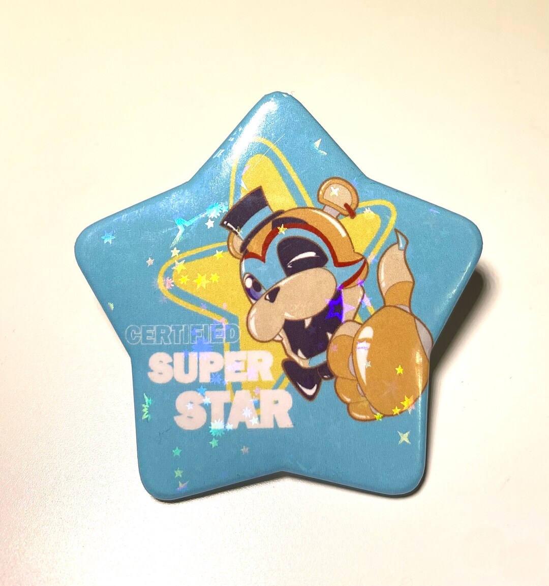 FNAF Superstar Pin 55mm Holographic Star Film - Etsy