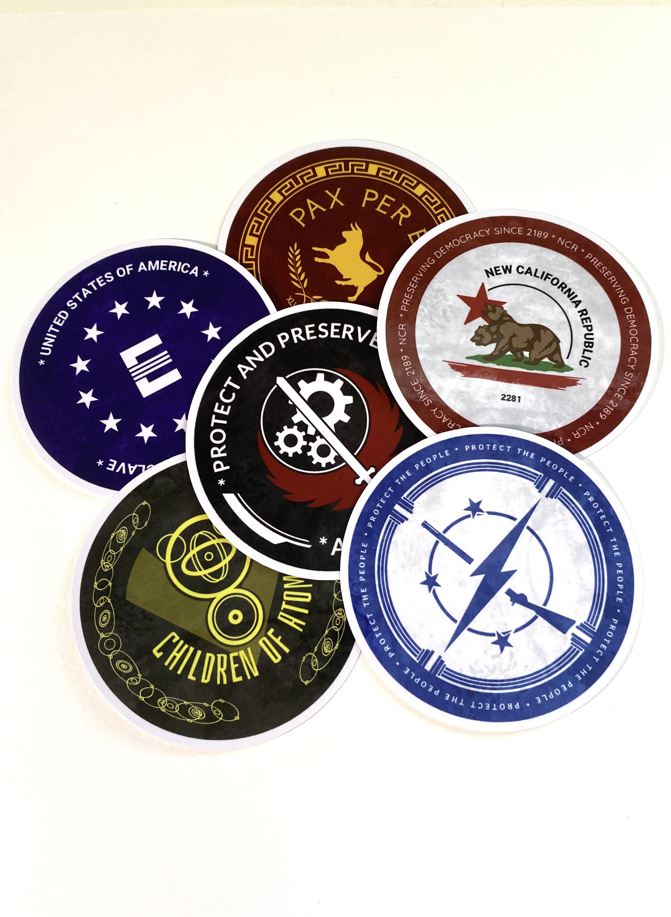 FALLOUT Faction Stickers 2.5, Vinyl individual OR Set - Etsy