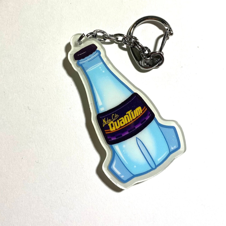 FALLOUT Nuka-cola/sunset Sarsaparilla Keychain - Double Sided, Epoxy ...
