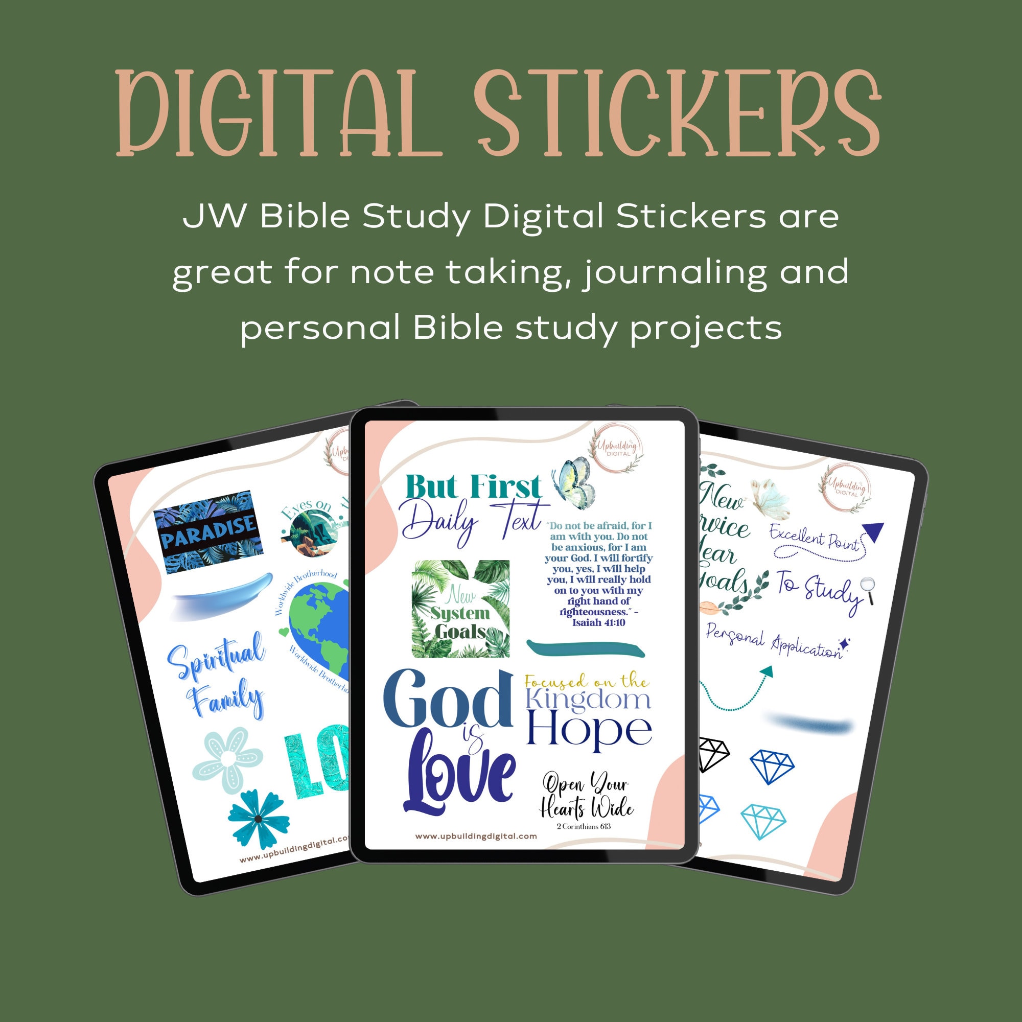 JW Bible Study & Planner Stickers - Etsy