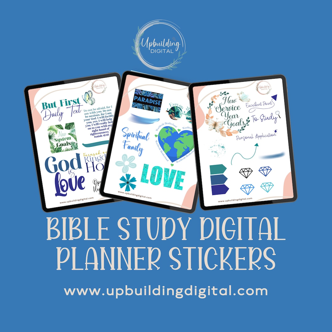 JW Bible Study & Planner Stickers - Etsy