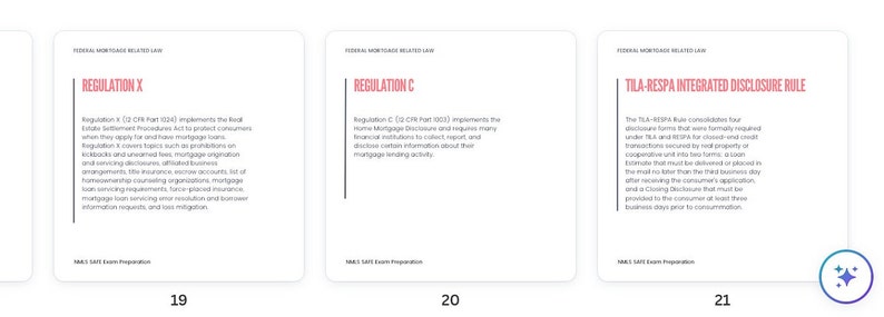 Mortgage Loan Officer Licensing Exam Flash Cards | NMLS SAFE Test ...