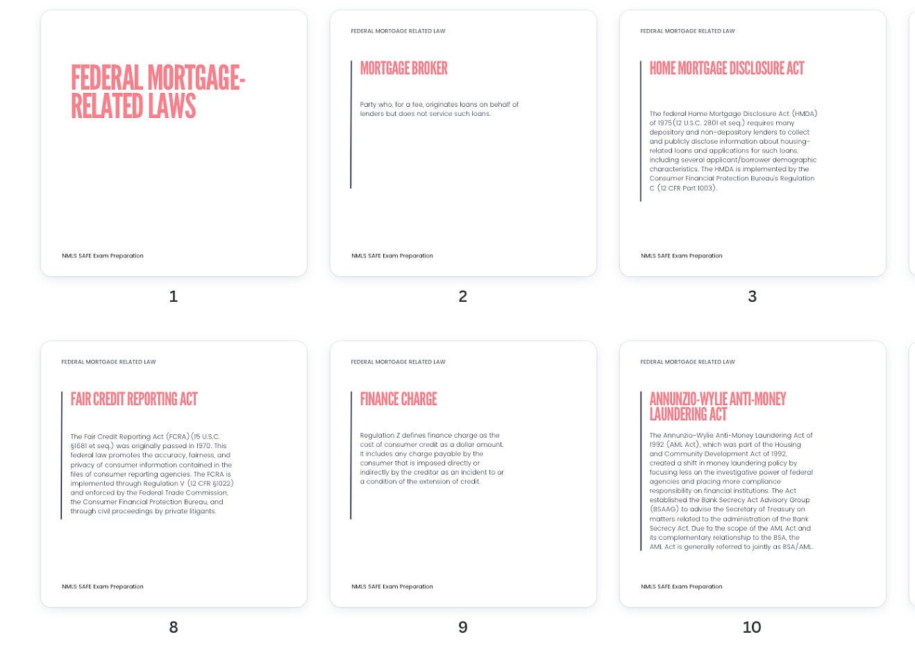 Mortgage Loan Officer Licensing Exam Flash Cards | NMLS SAFE Test ...