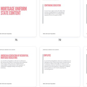 Mortgage Loan Officer Licensing Exam Flash Cards | NMLS SAFE Test ...