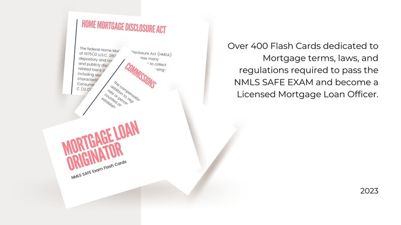 Mortgage Loan Officer Licensing Exam Flash Cards | NMLS SAFE Test ...