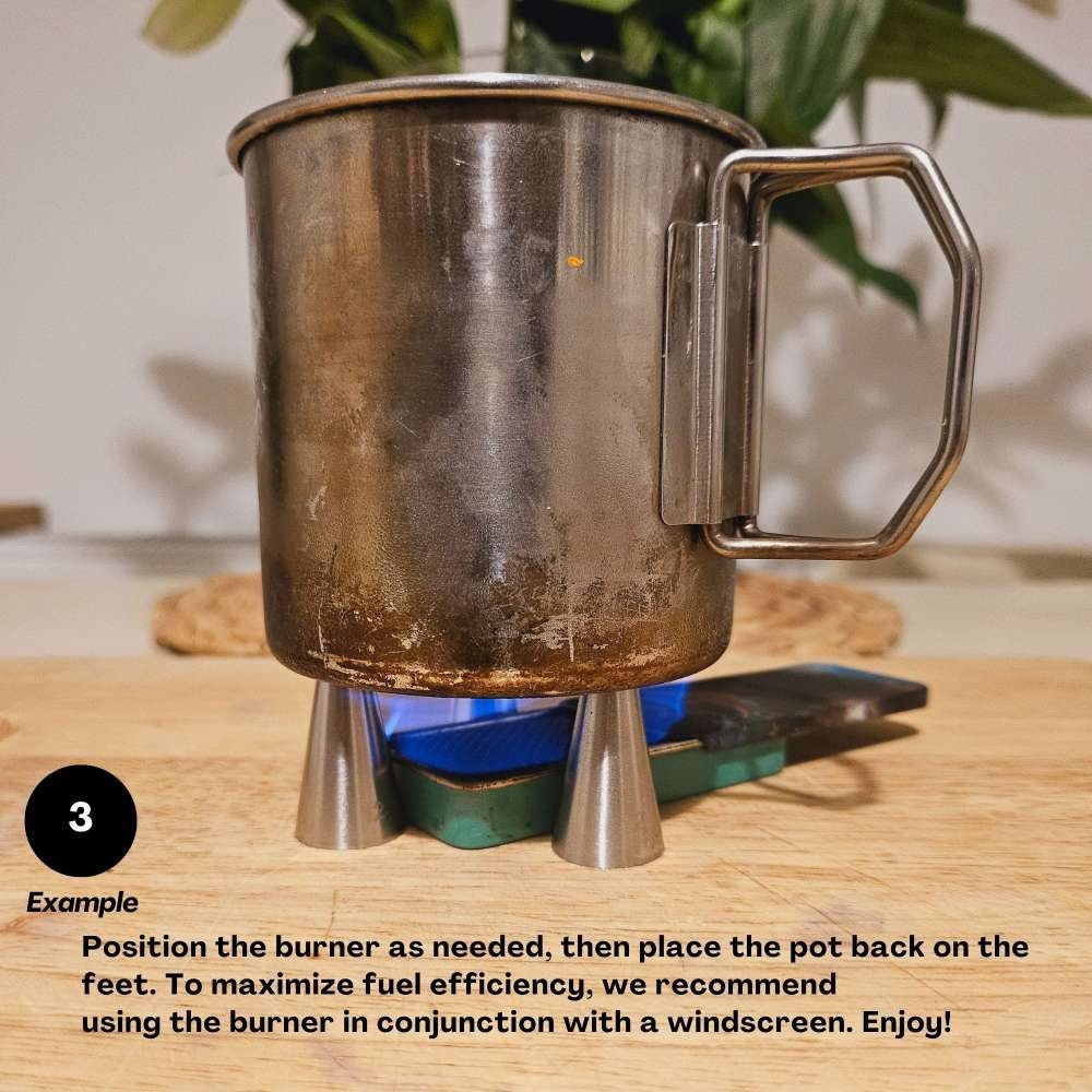 Ultralight Alcohol Burner Stove Pot Stand for Camping Bikepacking ...
