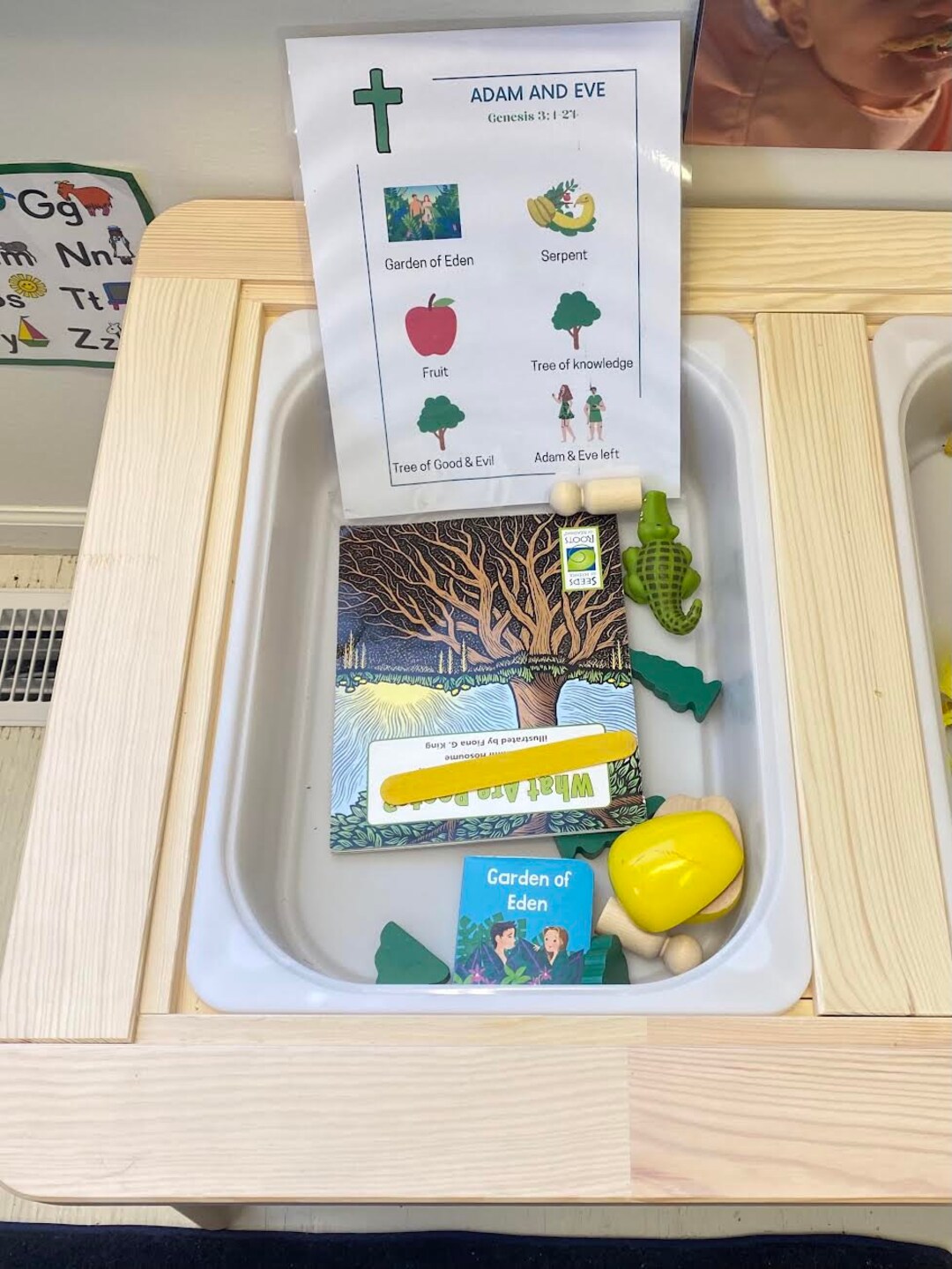 Adam and Eve, Garden of Eden, Toddler/preschool Sensory Table/bin ...