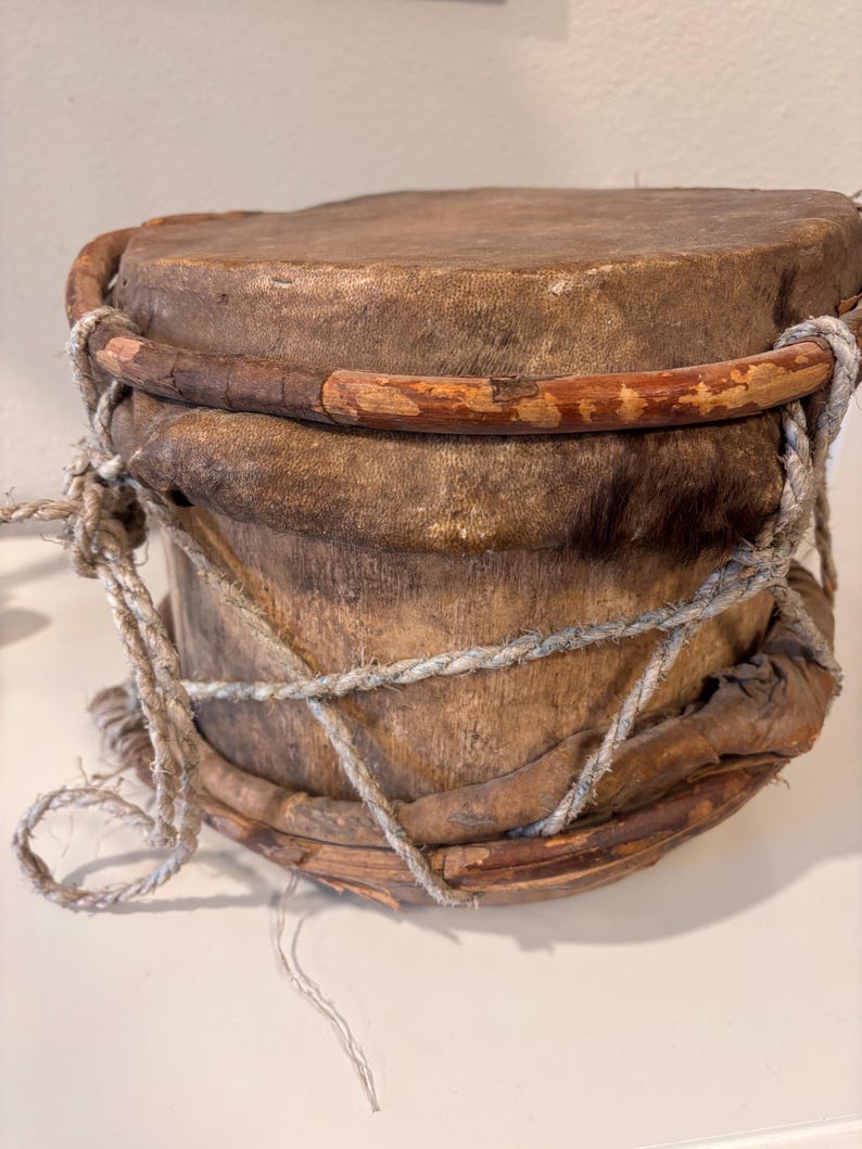 Authentic Vintage Haitian Tanbou Drum – Handcrafted From Banana Tree ...