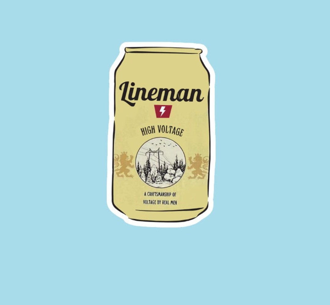 Lineman Banquet Sticker, Hard Hat Sticker, Blue Collar Sticker, Coors ...
