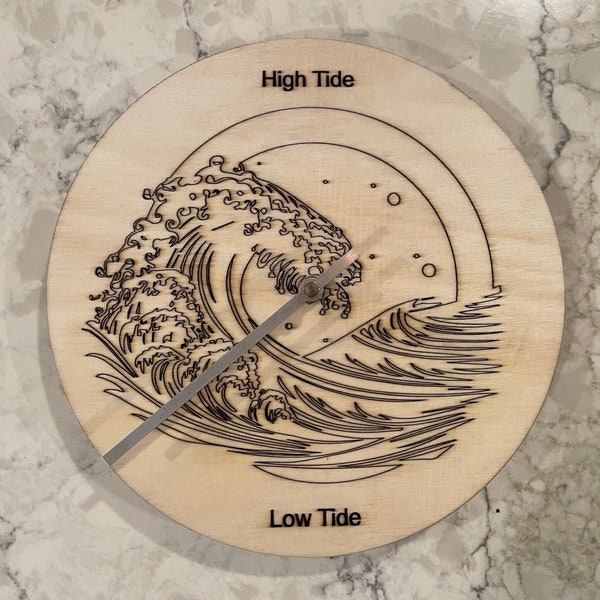 Time and Tide Wall Clock - Etsy
