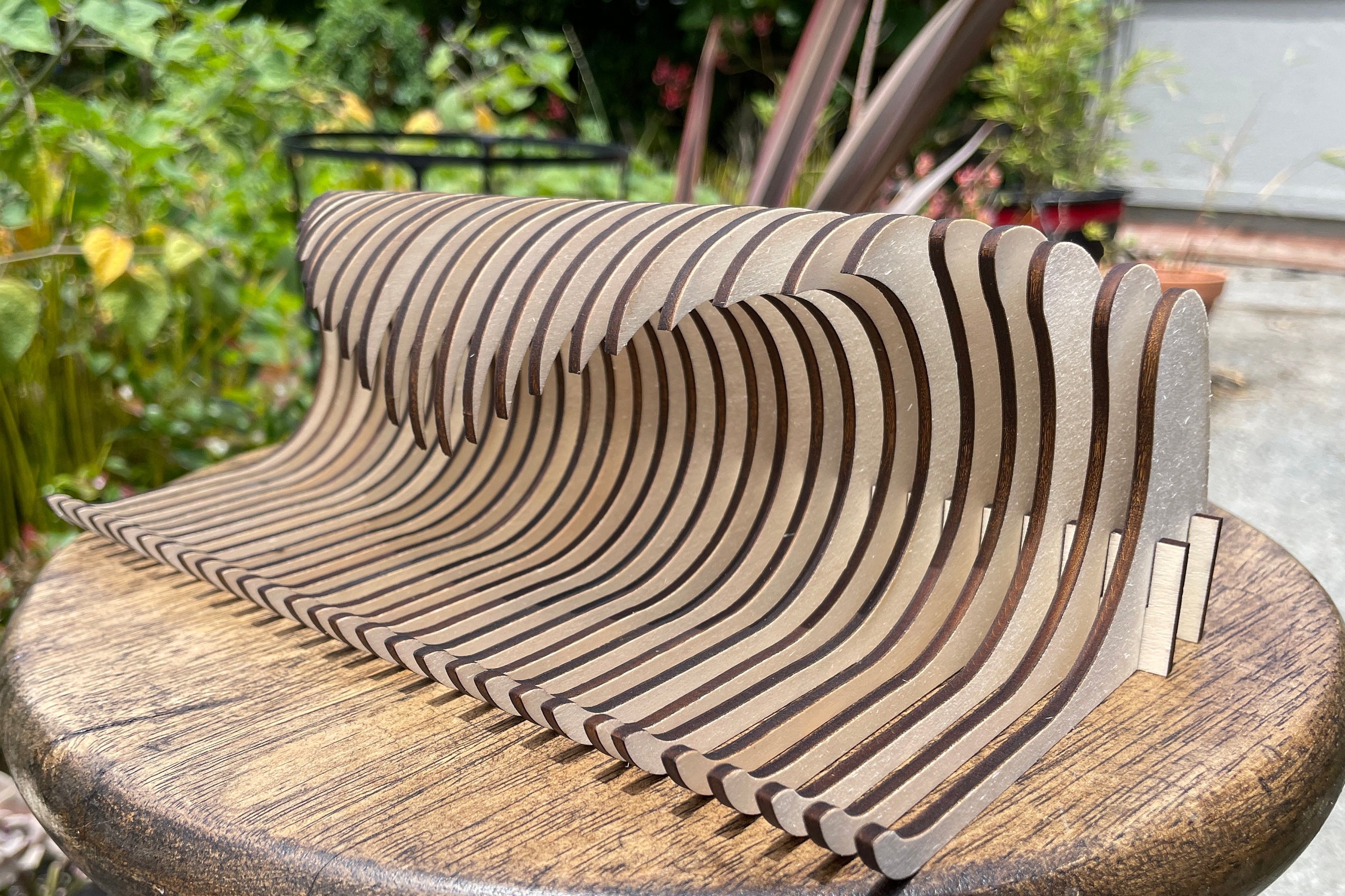 Ocean Wave Wooden Tabletop Art - Etsy