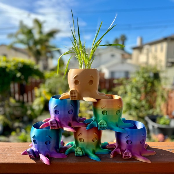Octopus Planter - Etsy