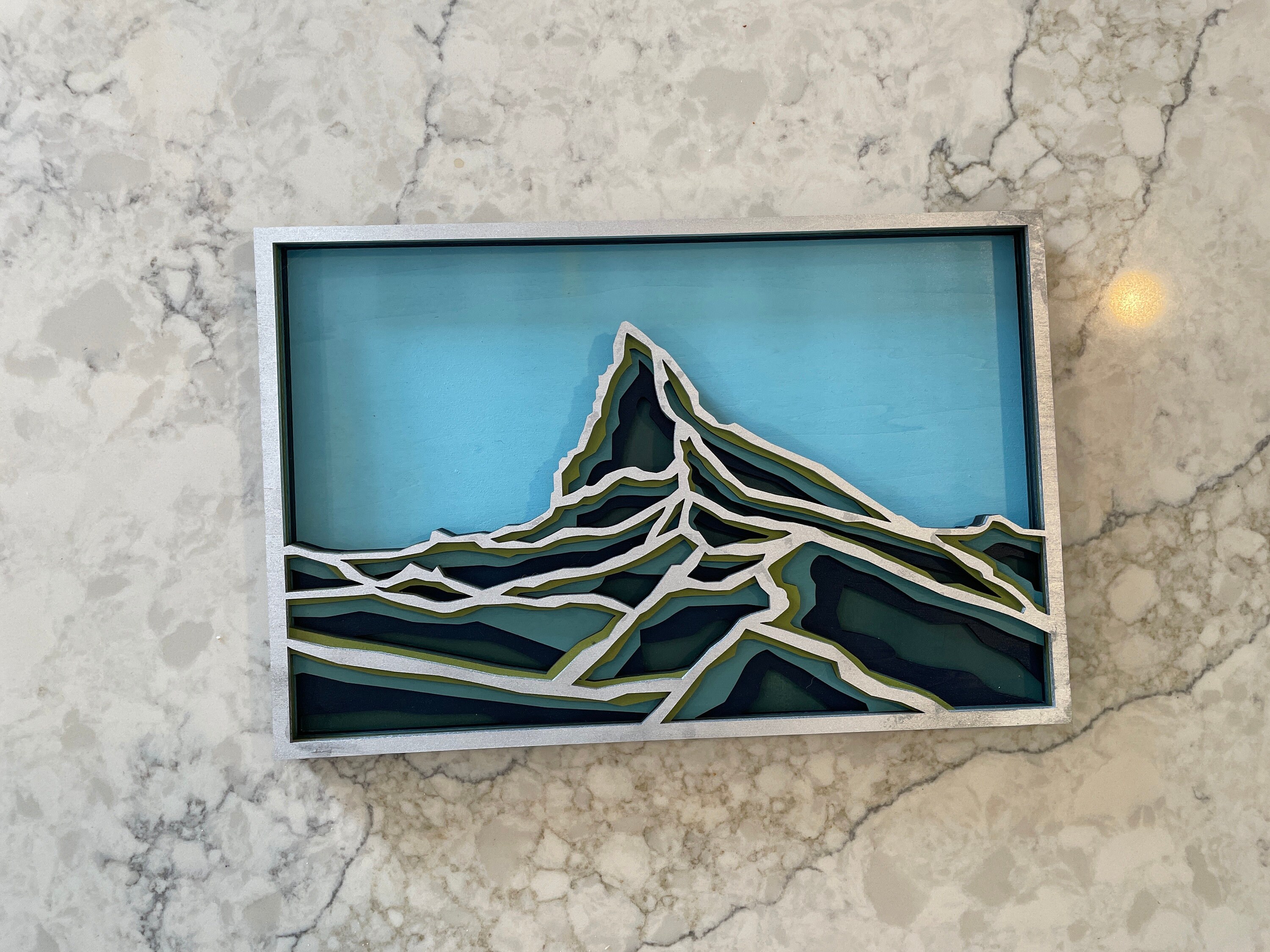 Matterhorn Mountain 6 Layer Mandala Wall Art - Etsy