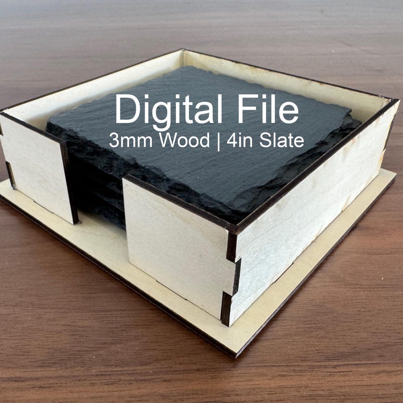 Coaster Light Burn Files - Etsy