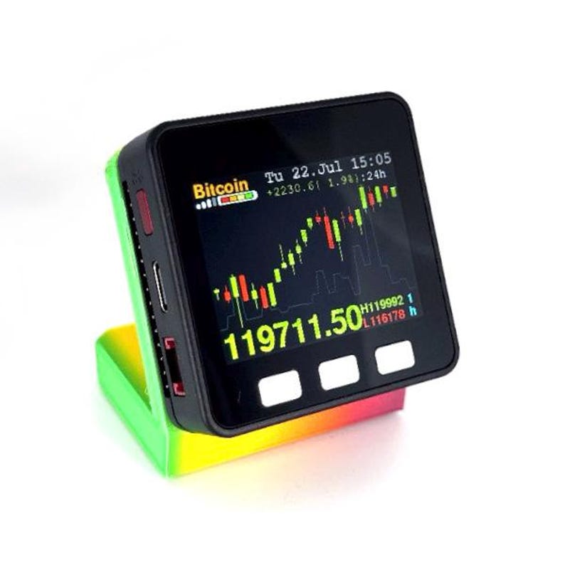 Real-time Crypto & Stock Price Display | Customizable Desk Ticker - Etsy
