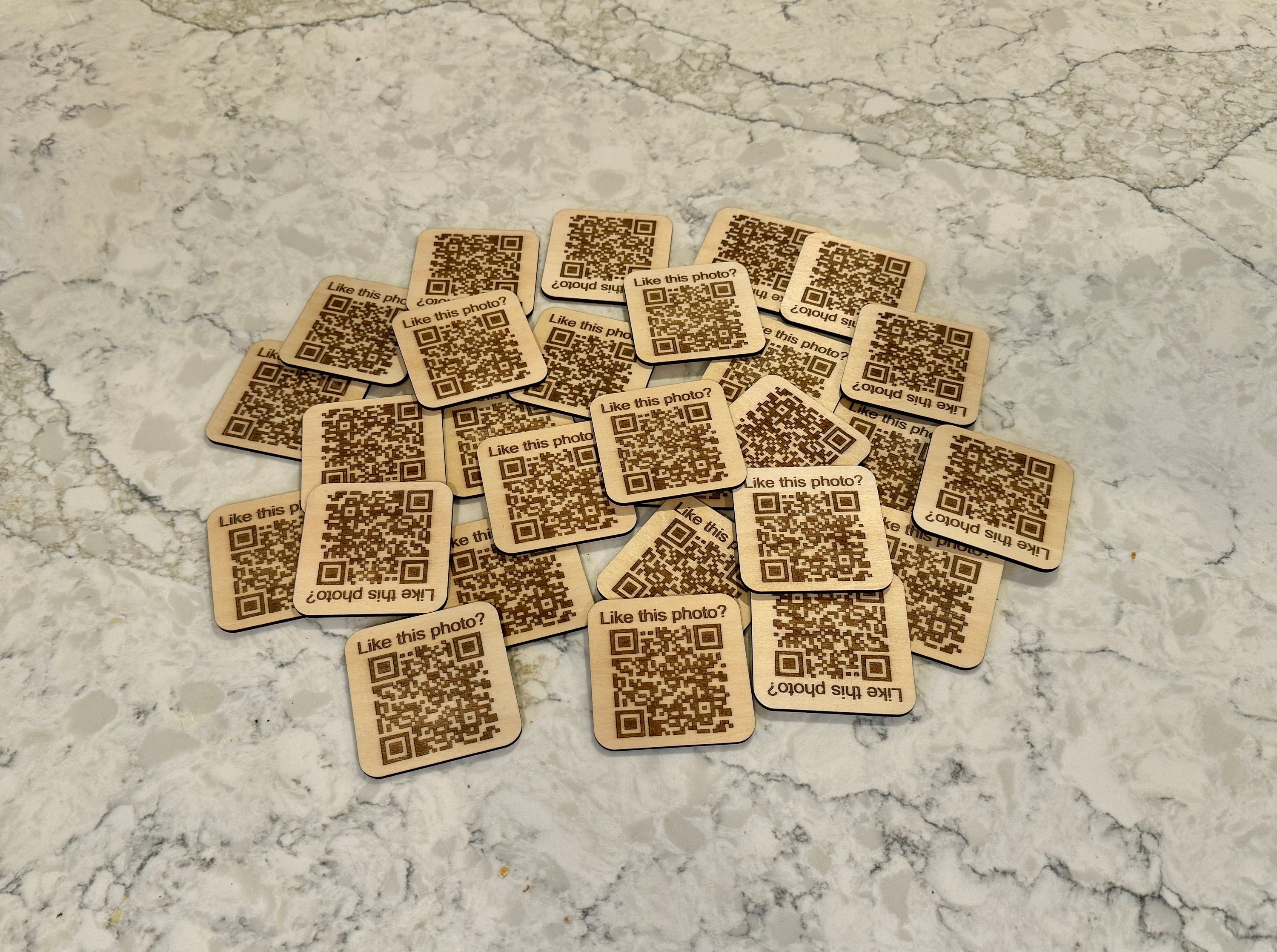 Custom QR Code Engraved Wood Sign With Text—personalized Laser Engraved ...